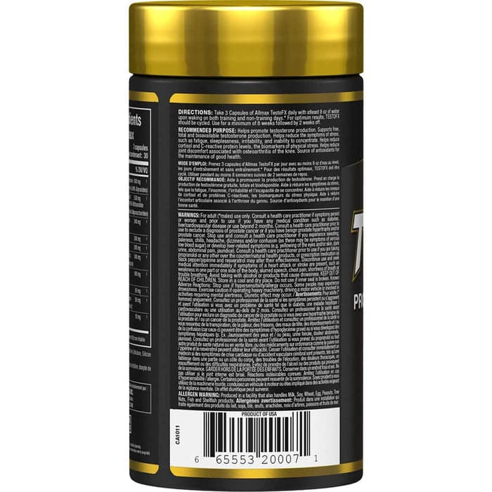 Allmax - TestoFx (90 Capsules) | Male Testosterone Amplifier