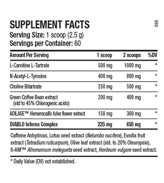 ANS Performance Diablo V2, 60 servings | Supplements Direct