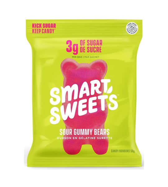 Buy Smart Sweets - Sour Gummy Bears (Single Pack) | Canada Supplements ...