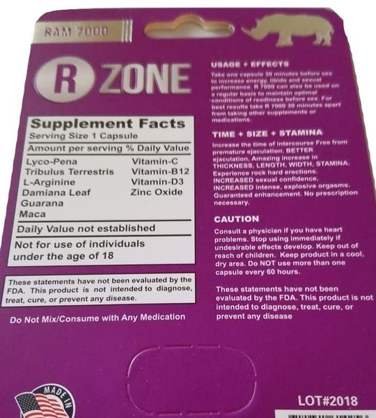 Buy Ram 7000 -R7000 Male Enhancement (1 cap) | Canada Supplements Direct