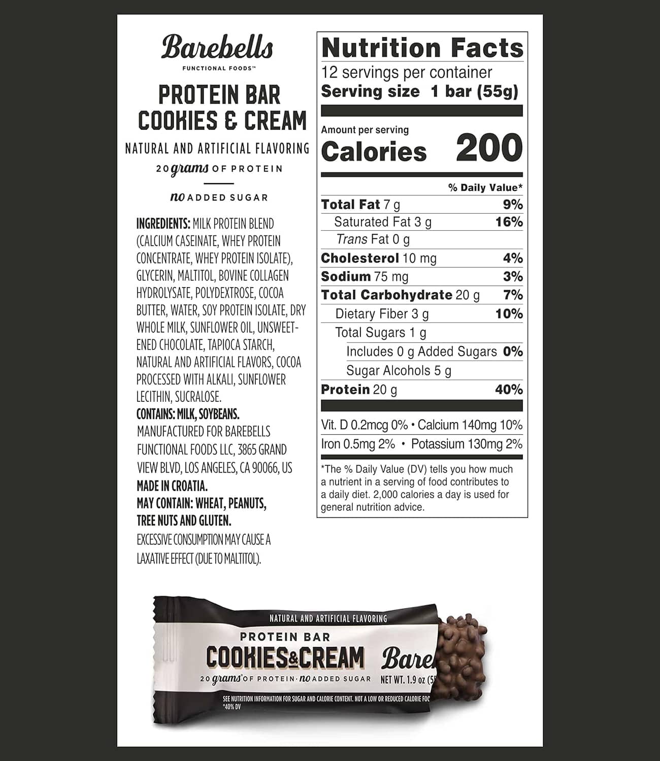 Barebells Protein Bar - Caramel Cashew, Cookies & Hazlenut