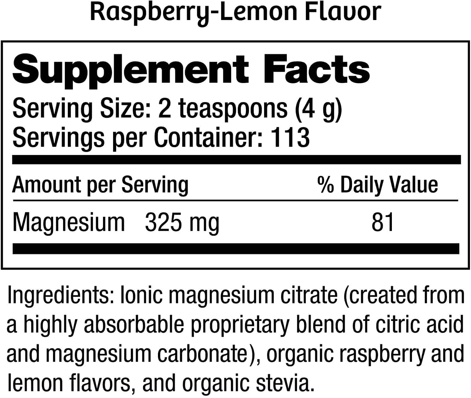 Natural Calm - Mag-Citrate Powder (4oz) | supplementsdirect.ca