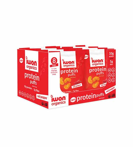 iWon Organics - Protein Puffs (8 Pack) | Buy Healthy Snacks online