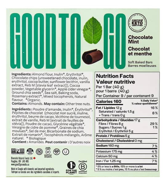 Good to Go Snack Bar | Canada |Supplements Direct