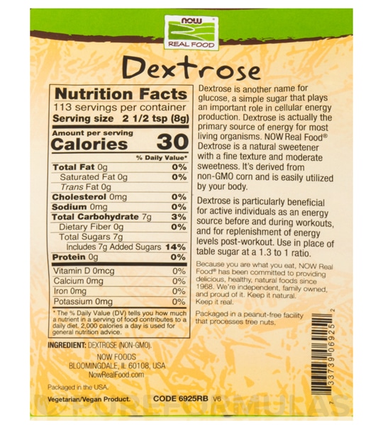 NOW - Dextrose (907g)