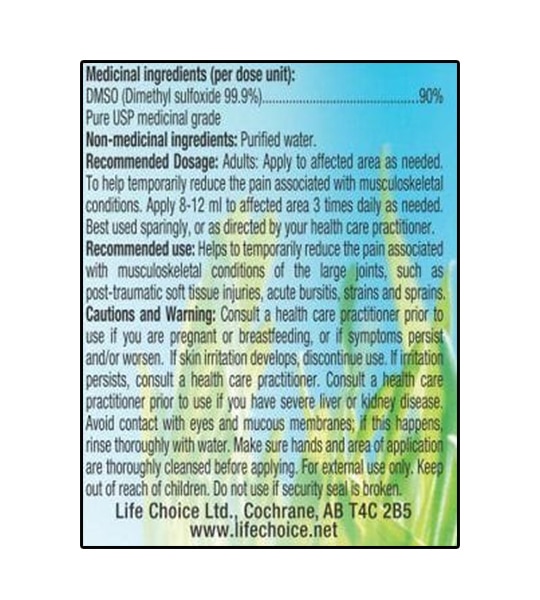 Life Choice - DMSO Liquid (118mL)