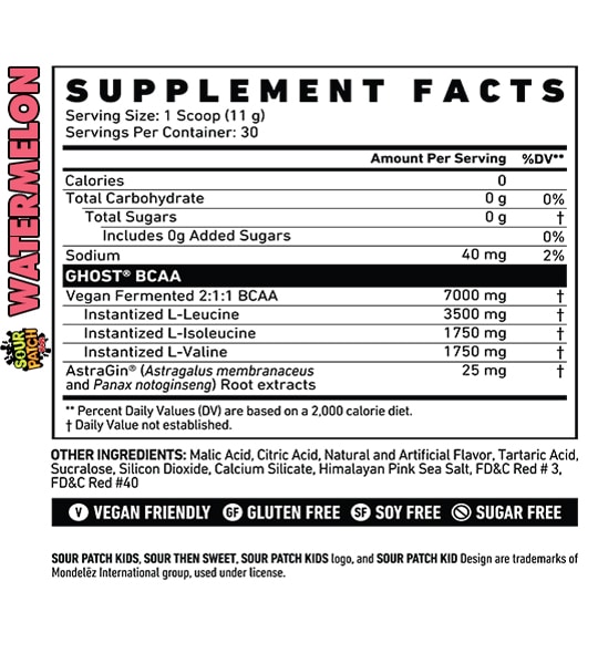 Ghost - BCAA (30 Servings)