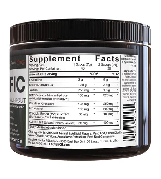 PEScience - Prolific Ultimate Pre Workout (40 servings)