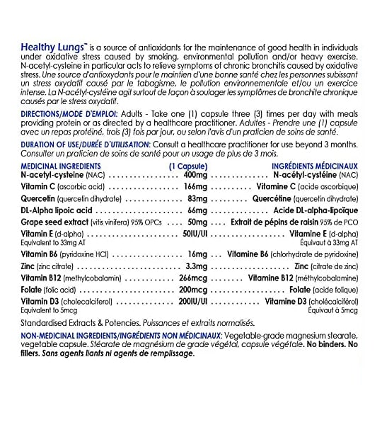 CanPrev - Healthy Lungs (90 Capsules)