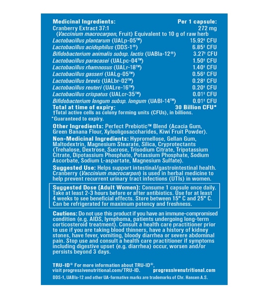 Progressive - Perfect Probiotic Women's 30 Billion CFU (30 Capsules ...