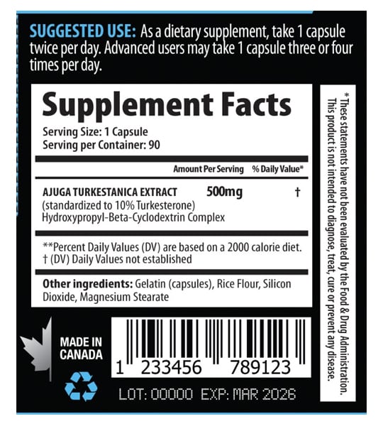 Savage Line Labs - Turkesterone T-500 (90 caps)