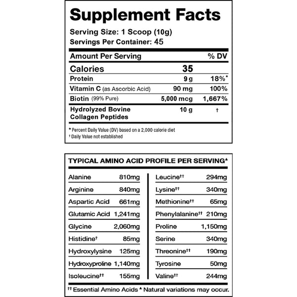 TC Nutrition Enhanced Collagen Peptides 450g Unflavored