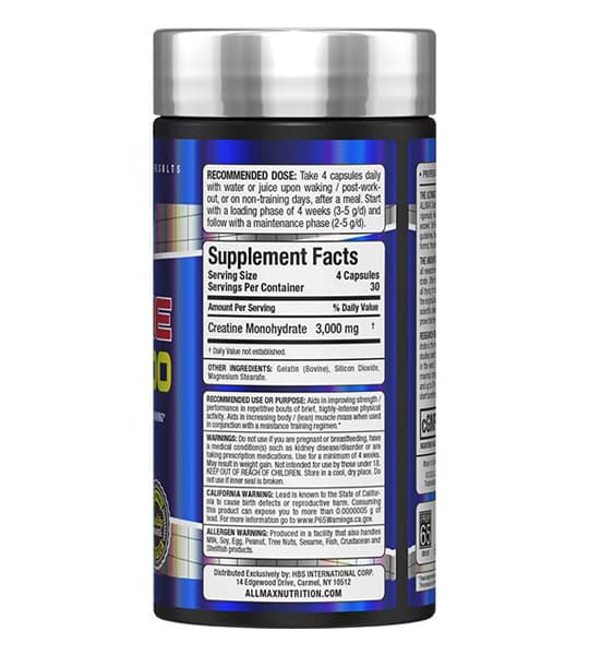 Allmax - Creatine Monohydrate (120 Capsule)