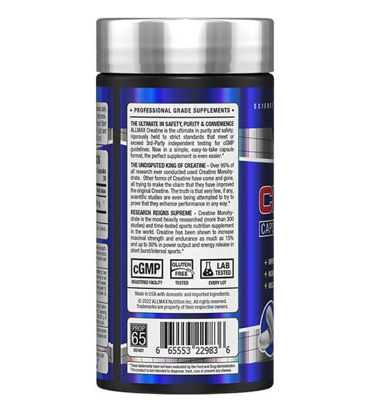 Allmax - Creatine Monohydrate (120 Capsule)