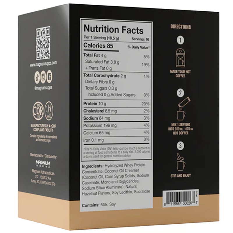 ARA Coffee Creamer (10 Pack x 18.5g) Hydrolyzed Whey Protein